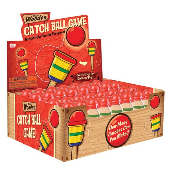 Mini Wooden Catch Ball Game CDU36 - Jetzam