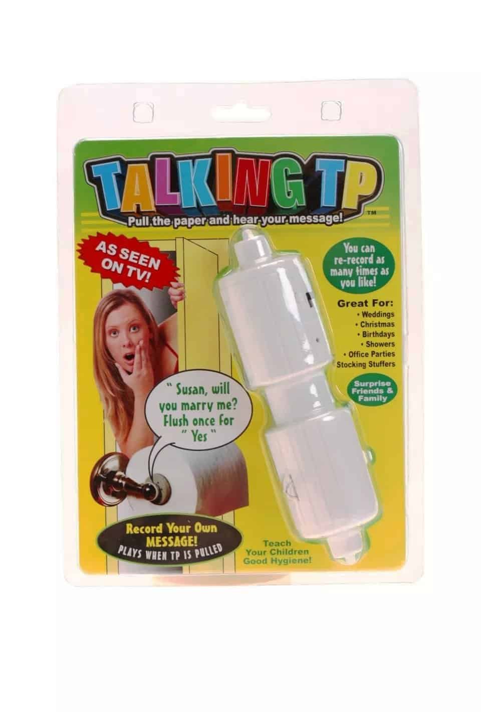 Talking TP Toilet Paper Roll Holder (Recordable) - Jetzam