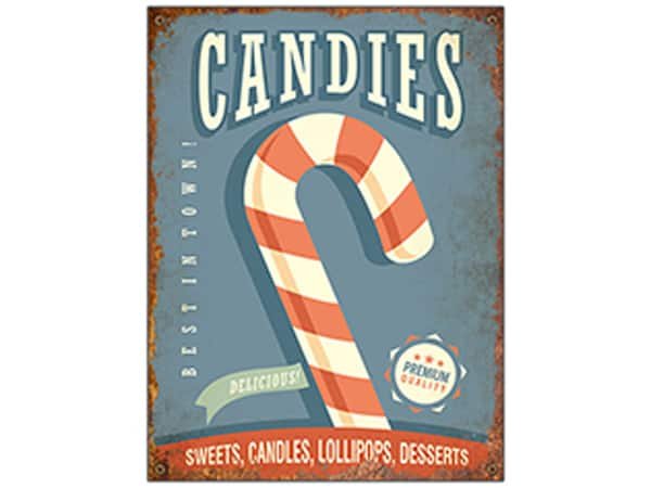 Candies Vintage Wooden Sign - 12*16 in - Jetzam