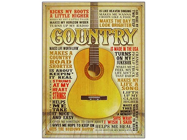 Guitar Vintage Wooden Sign - 12*16 in - Jetzam