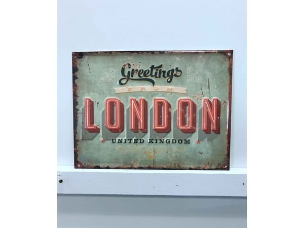 London Vintage Metal Sign - 16*12 in - Jetzam